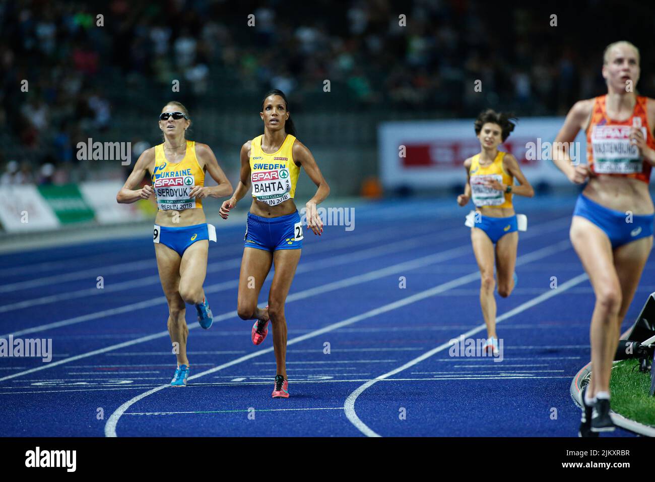 Meraf Bahta participating in the 10.000 meters at the European ...