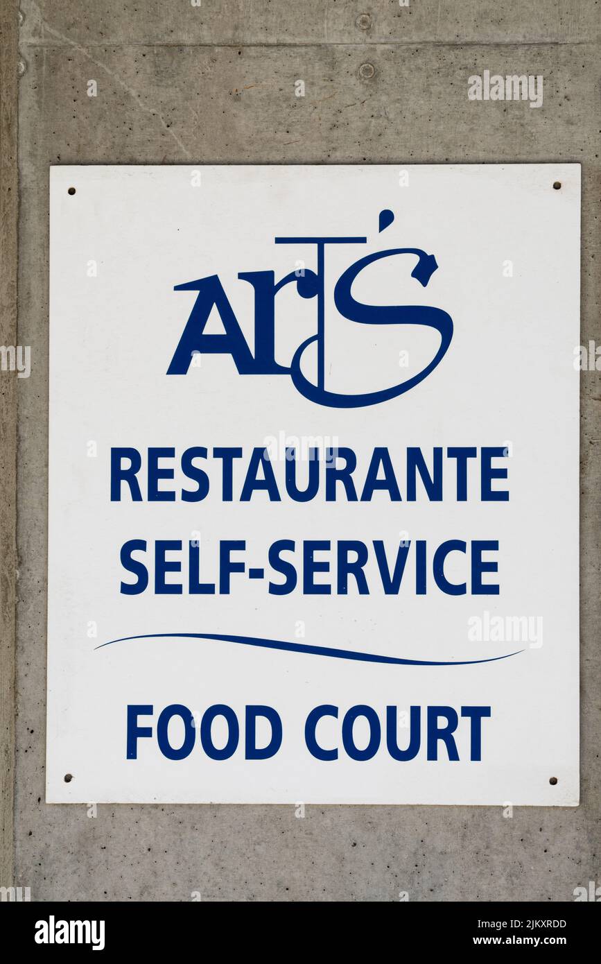 An Area information board with self-service at the VIP Executive Art's ...