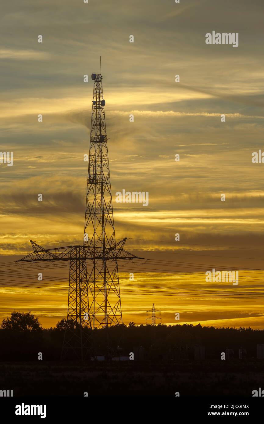Power poles of europe hi-res stock photography and images - Alamy