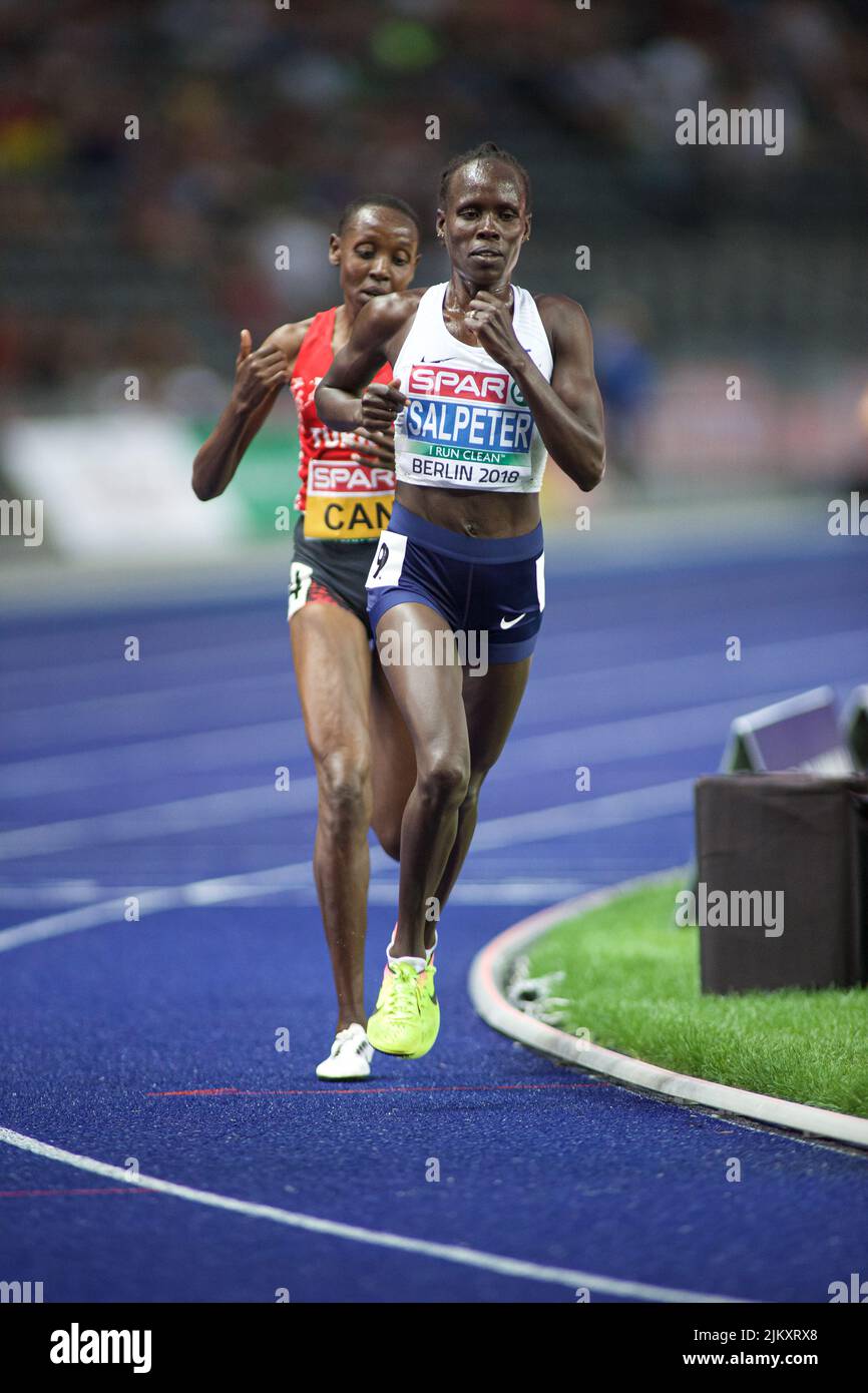 Lonah Chemtai Salpeter participating in the 10.000 meters at the ...