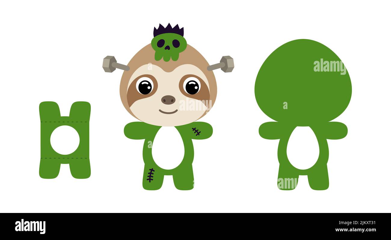 Sloth monster Stock Vector Images - Alamy