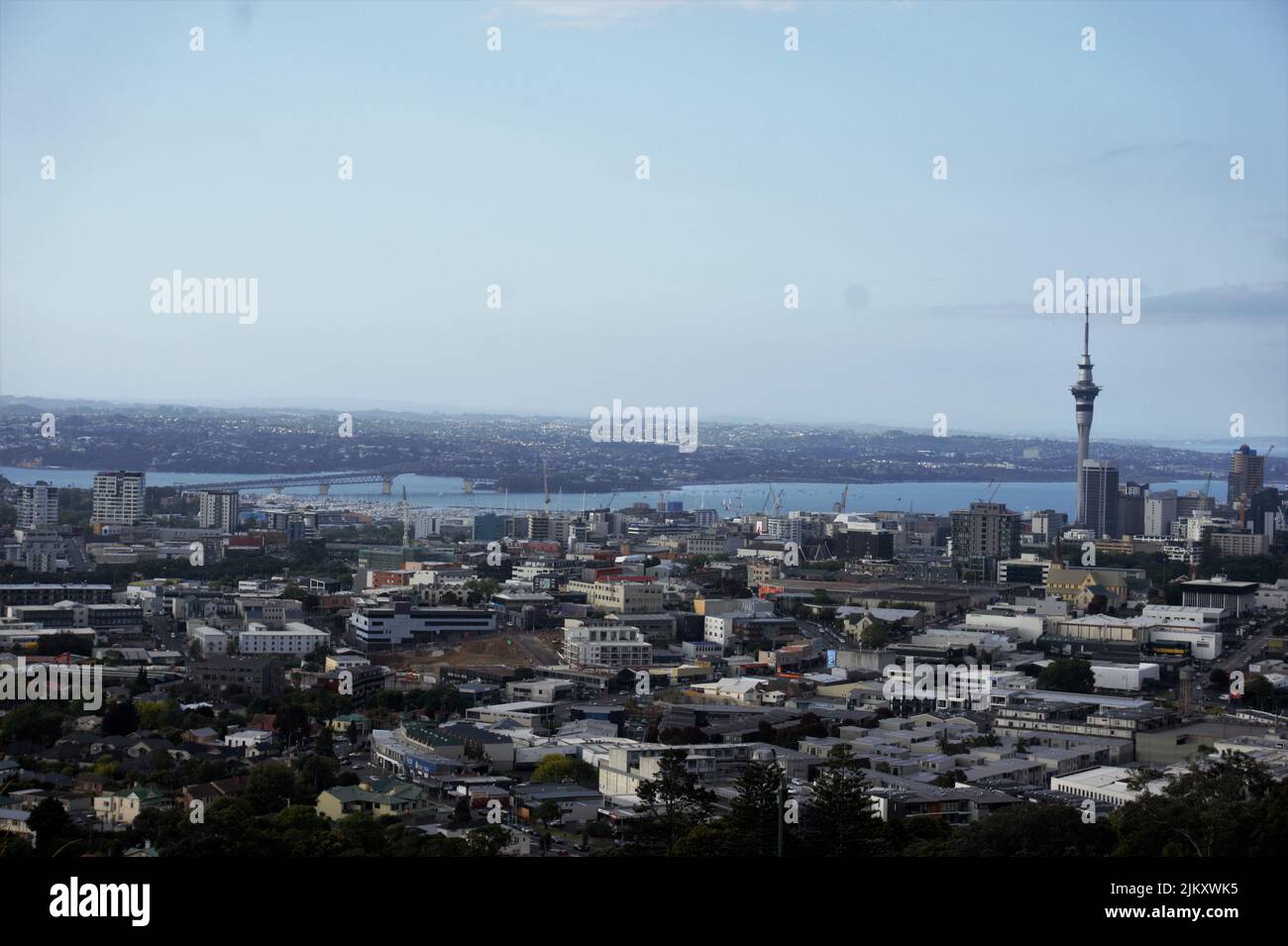 A scenic view of the cityscape of Auckland in the North Island, New ...