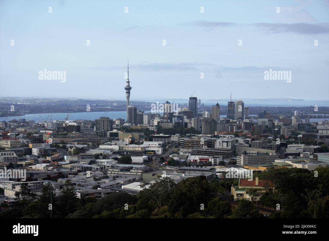 A scenic view of the cityscape of Auckland in the North Island, New ...