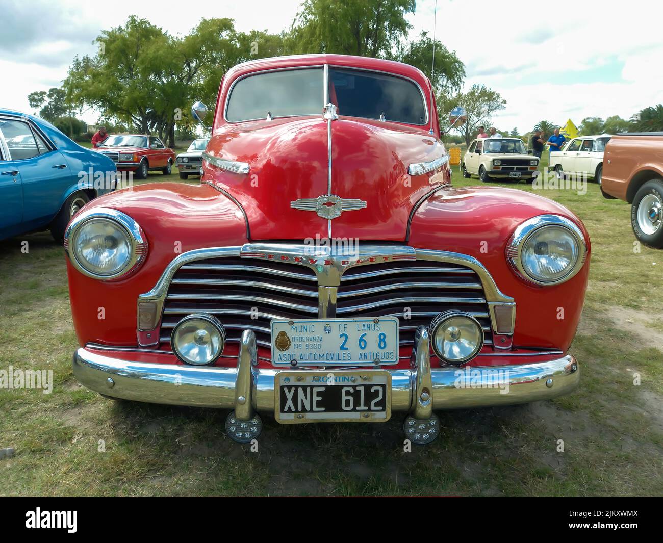 Chascomus, Argentina - Apr 9, 2022: Old red Chevrolet Chevy Stylemaster ...