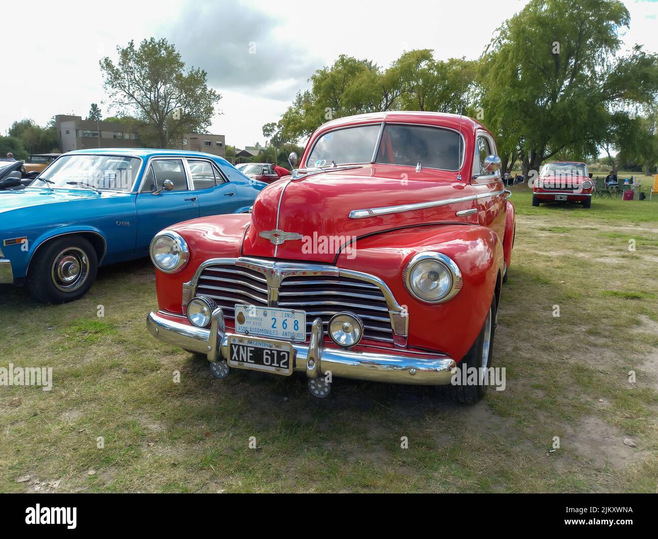 Chascomus, Argentina - Apr 9, 2022: Old red Chevrolet Chevy Stylemaster ...