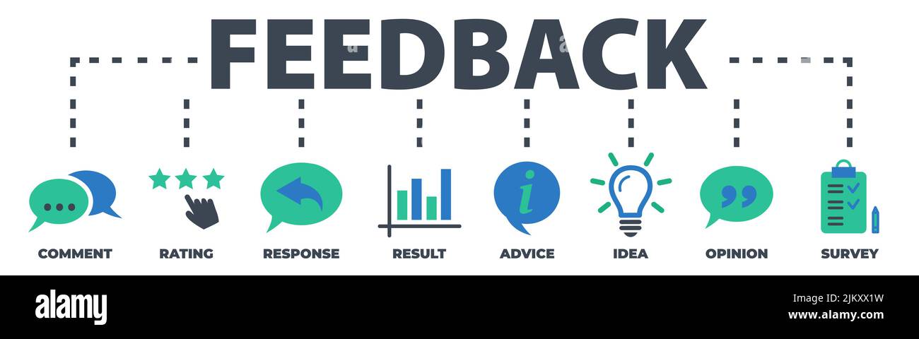 FEEDBACK Concept with icons and signs Stock Vector Image & Art - Alamy
