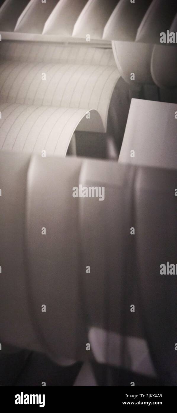 Minimal background from paper waves Stock Photo - Alamy