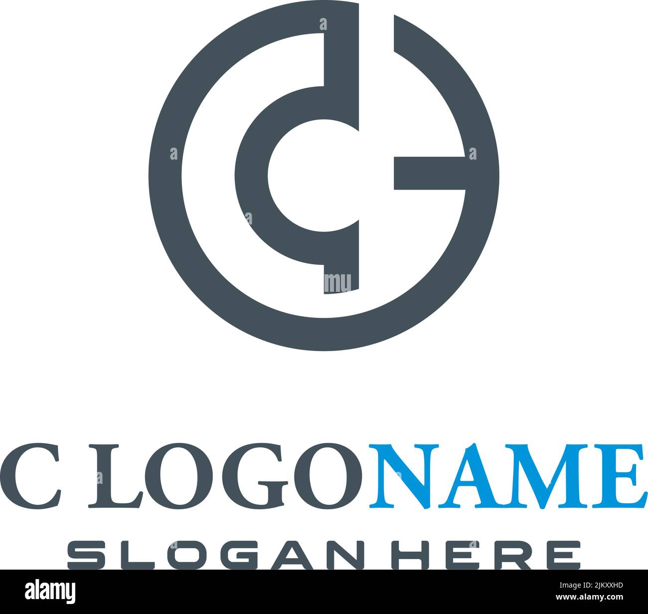 minimalist c logo shaped abstract circle Stock Vector Image & Art - Alamy