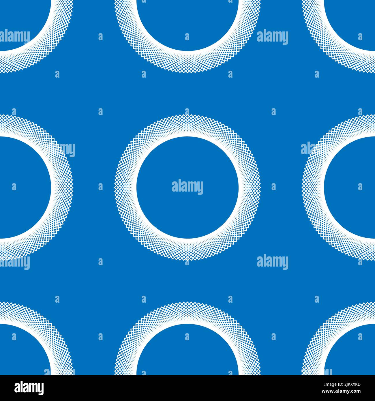 Abstract seamless pattern futuristic background with white circular ...