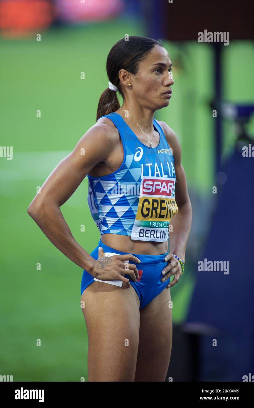 Libania Grenot participating in the 400 meters at the European ...