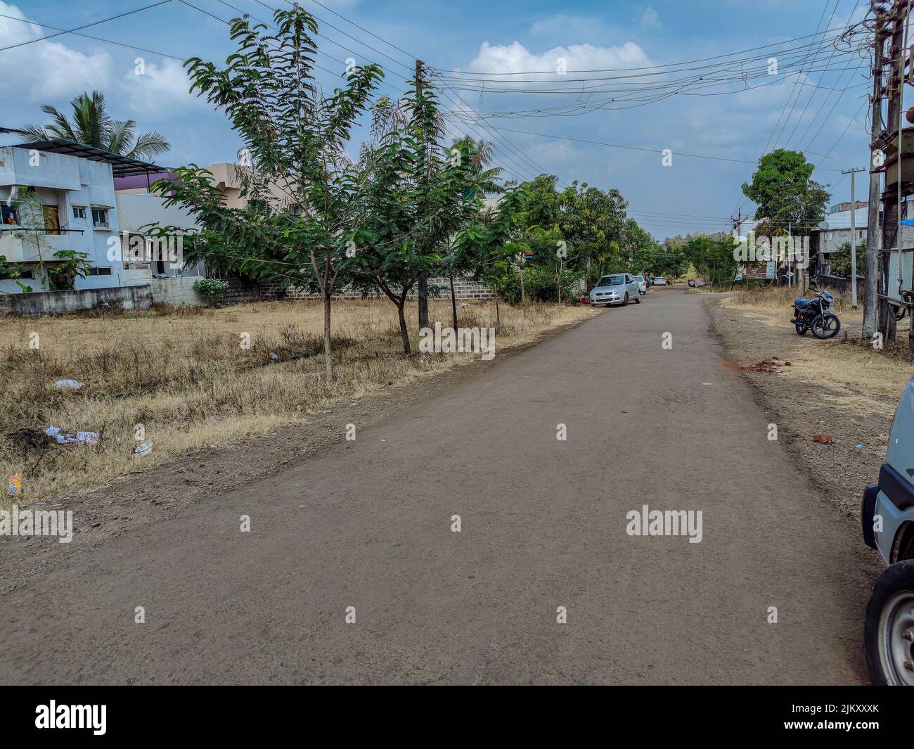 Kolhapur,India- November 6th 2021;Scenic view of residential colony in ...
