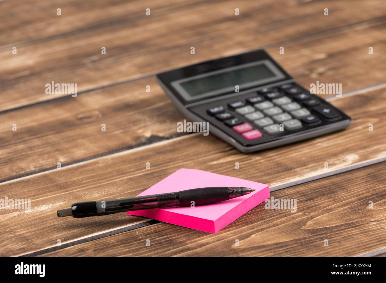 Wooden table calculator hi-res stock photography and images - Alamy