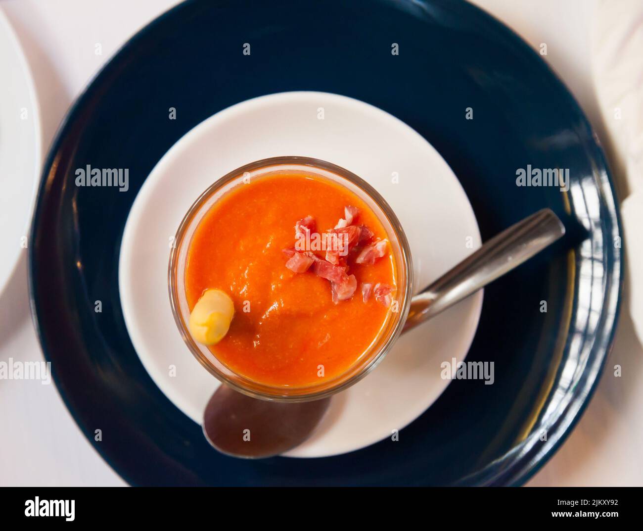 Salmorejo, traditional spanish appetizer Stock Photo - Alamy