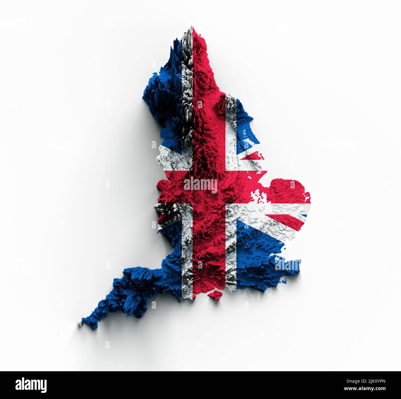 3d topographic map great britain Cut Out Stock Images & Pictures - Alamy