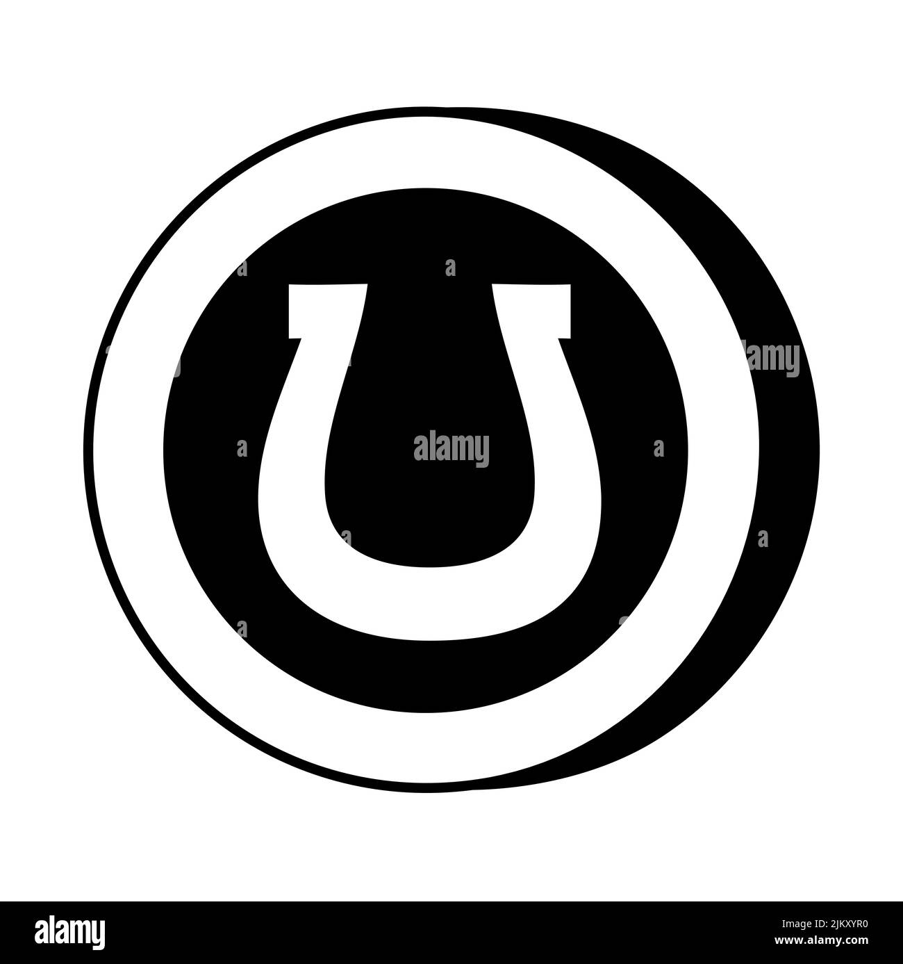 Icon Horseshoe Casino Slot Machine shape. Gambling symbol, object ...