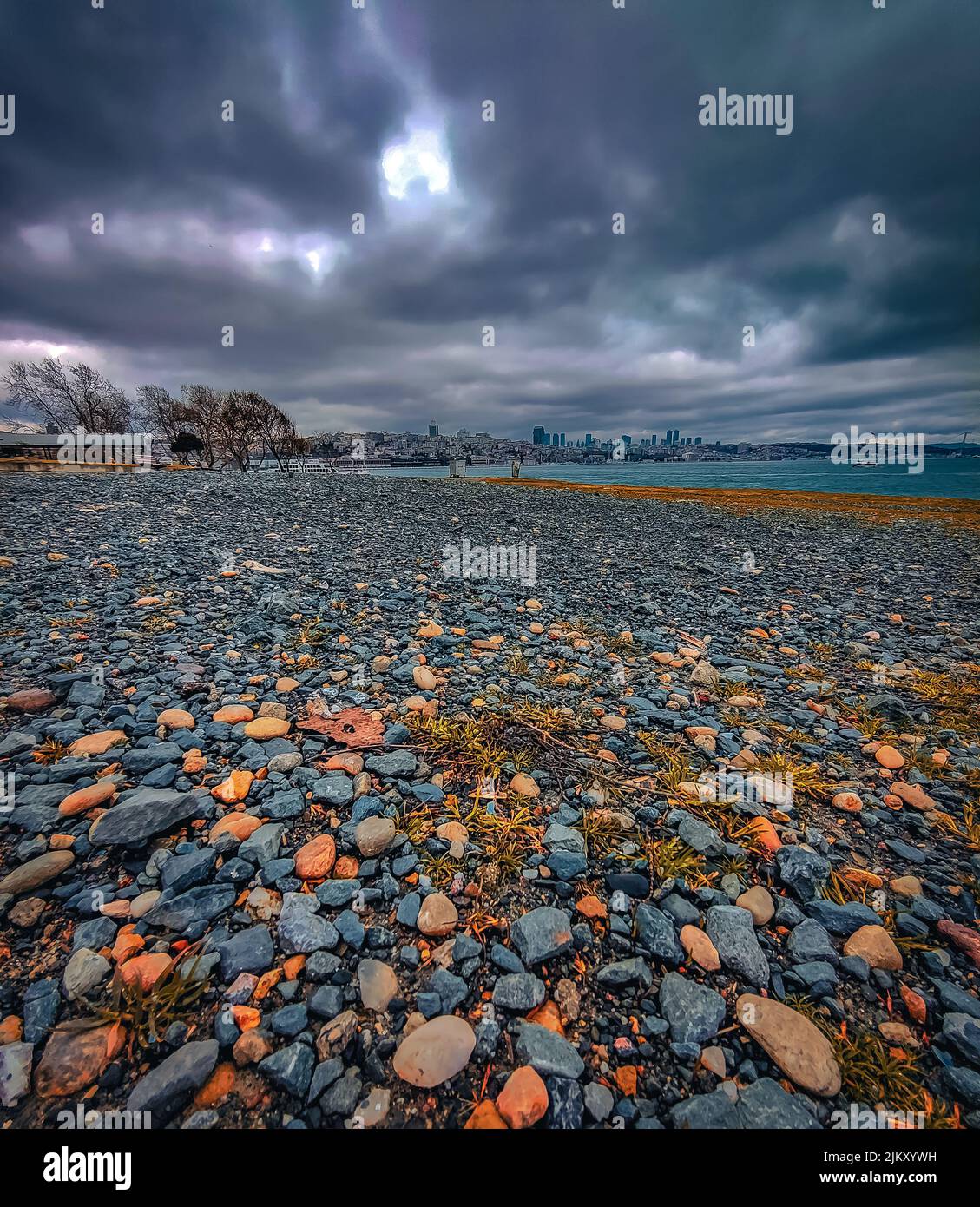Stones and pebbles leading to ocean Stock Photo - Alamy