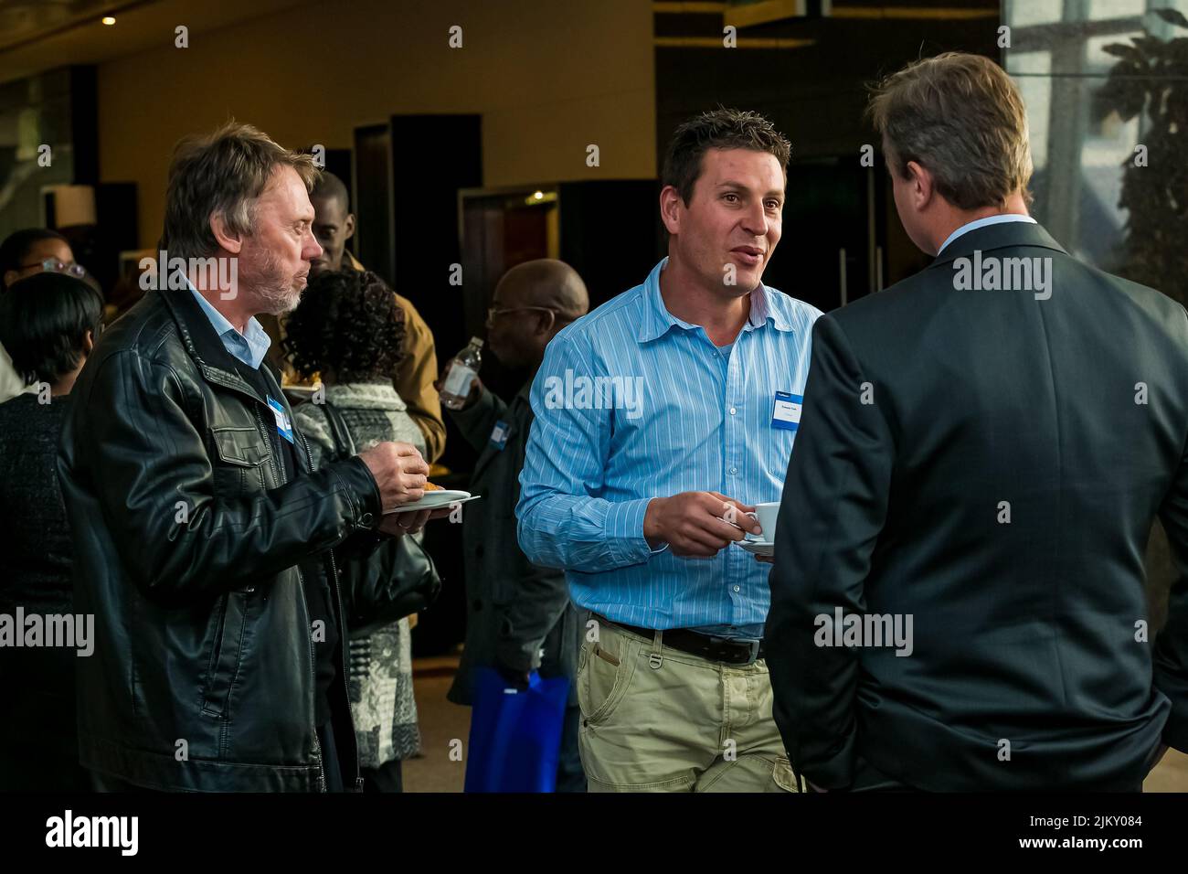 The delegates networking at corporate conference in Johannesburg, South ...