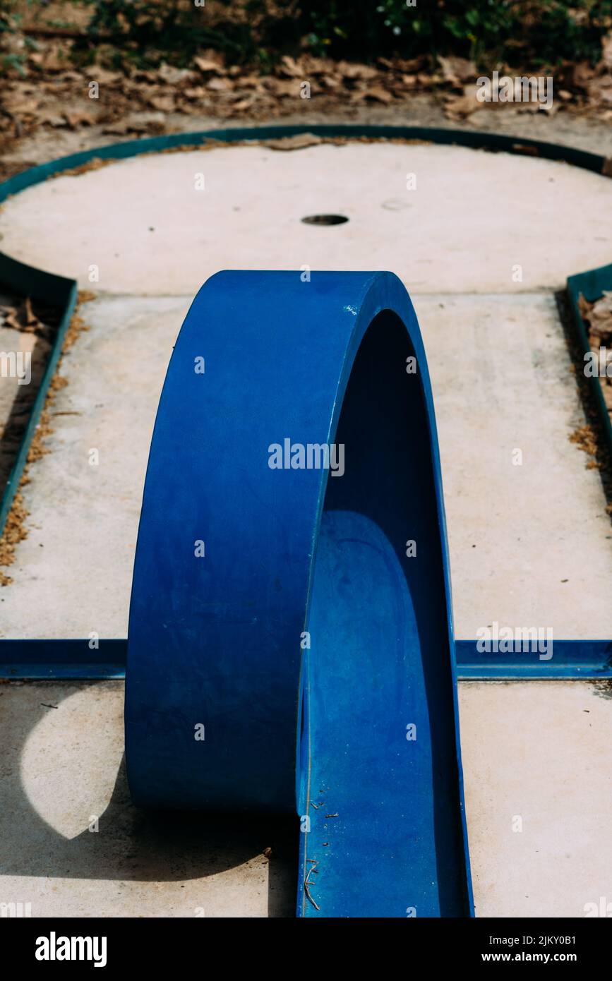 A mini golf pitch for training in the park Stock Photo - Alamy