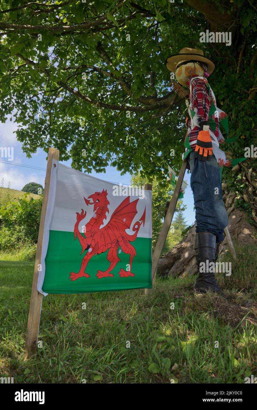 Local villages display Welsh flags and banners during the National ...