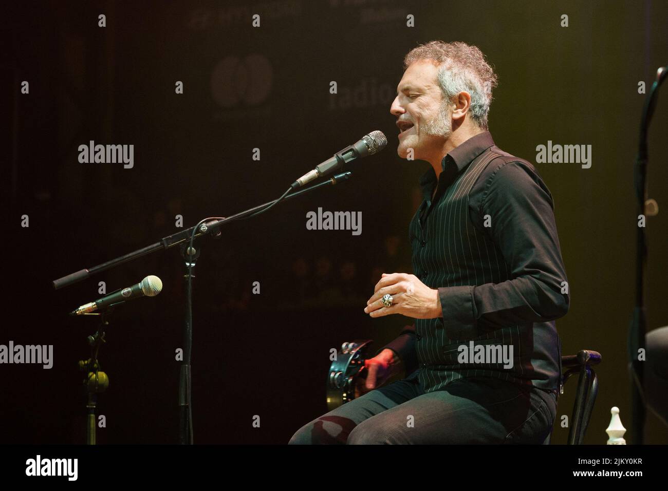 Carlos Tarque (vocals, i) and Ricardo Ruiperez (guitar) members of M ...