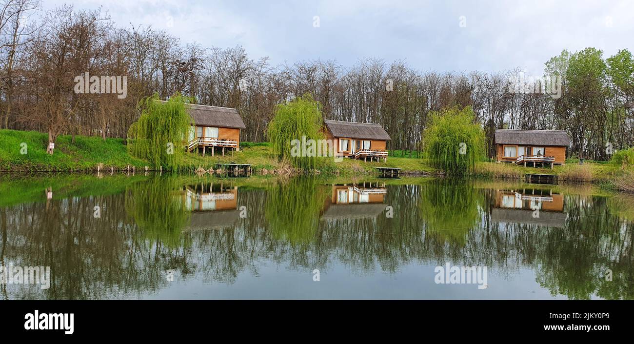 Beautiful shot riverside resort hi-res stock photography and images - Alamy