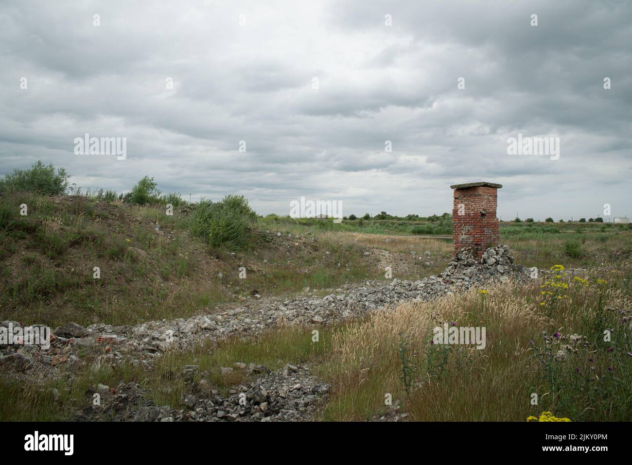 Derelict land with a history of industrial use Stock Photo - Alamy