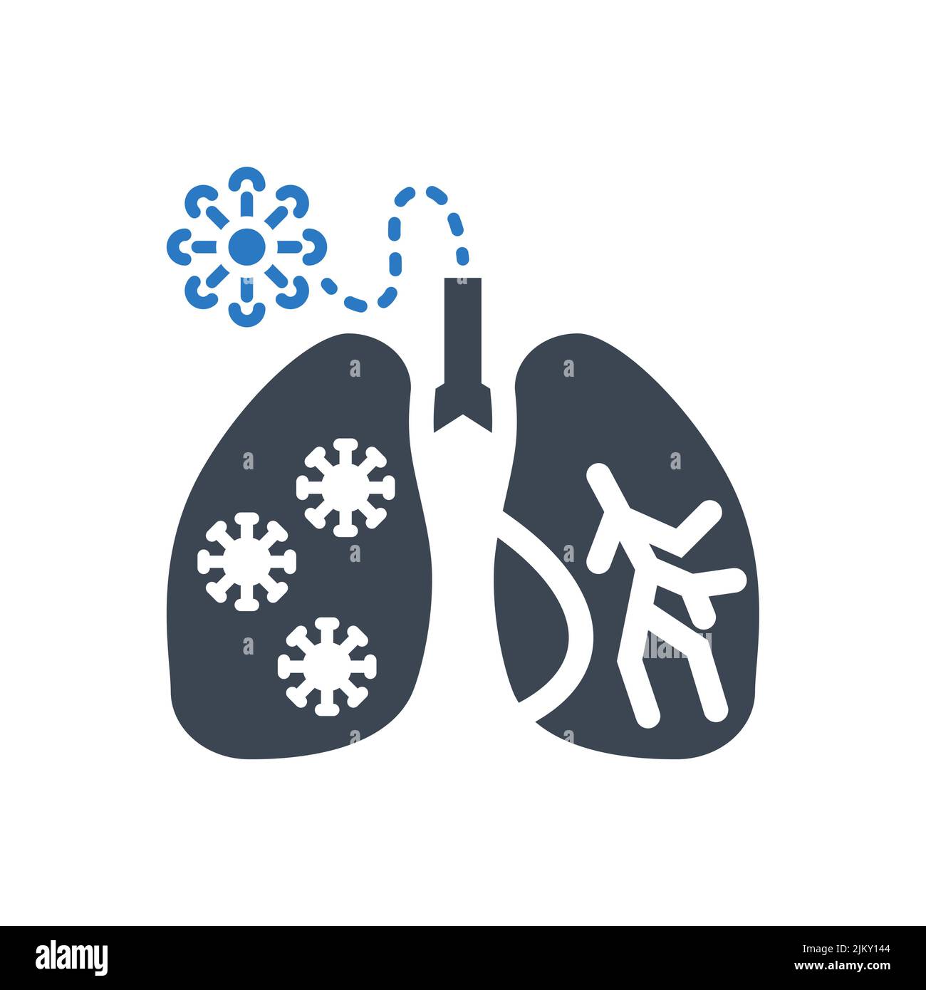 Lungs Infection related vector glyph icon Stock Vector Image & Art - Alamy