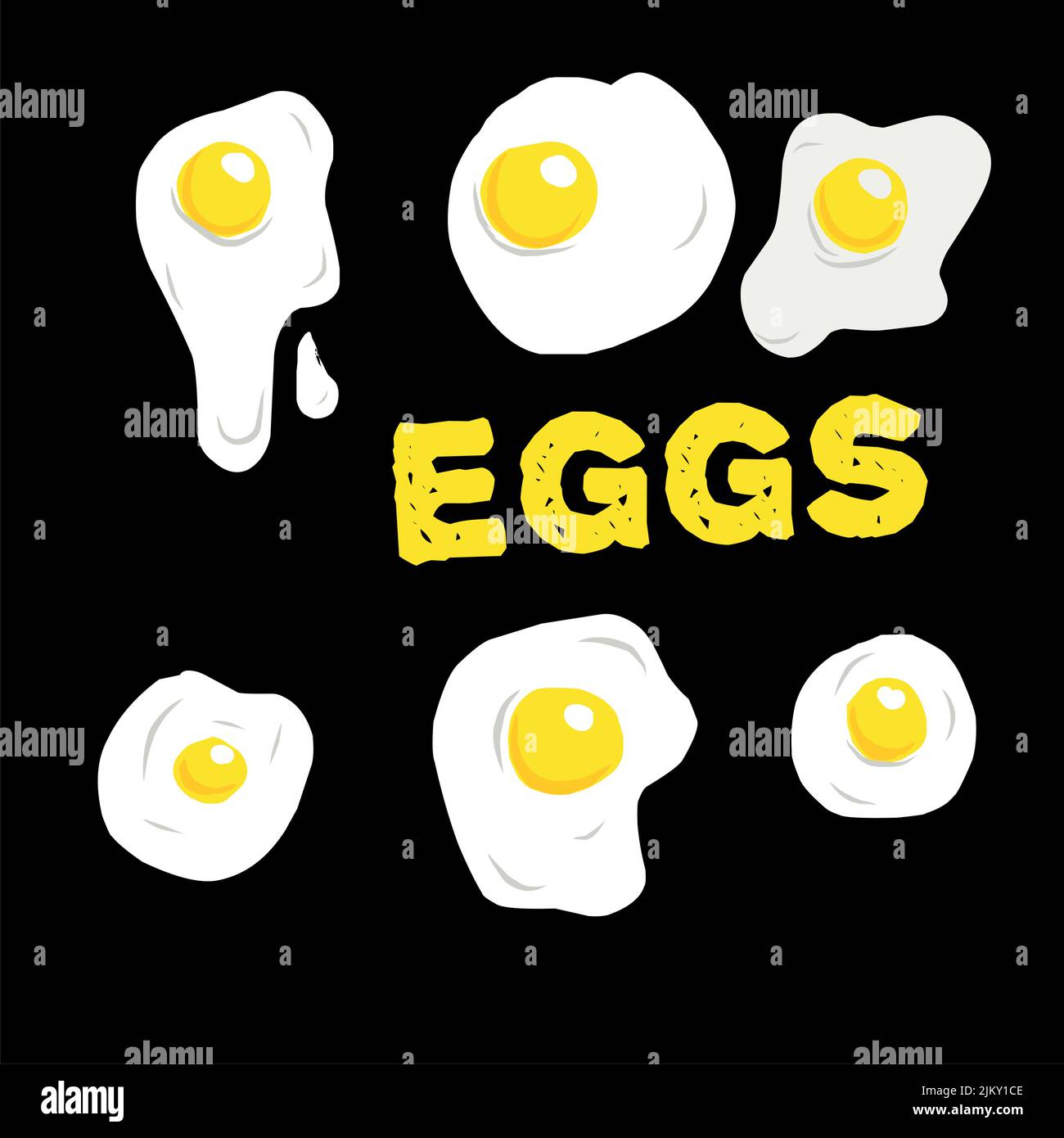 Breakfast fried eggs dish Stock Vector Images - Alamy