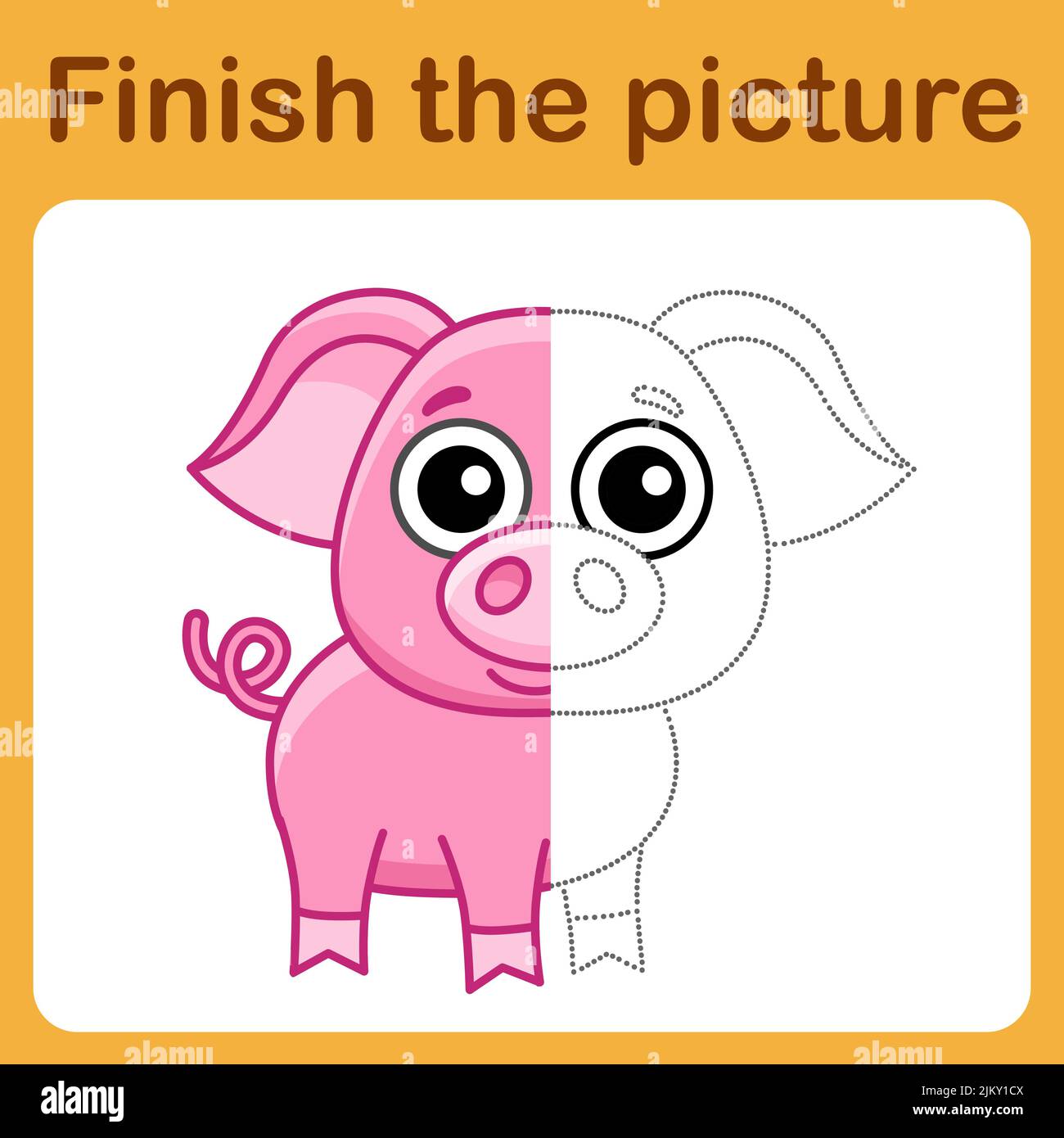 Pig Drawing For Kids