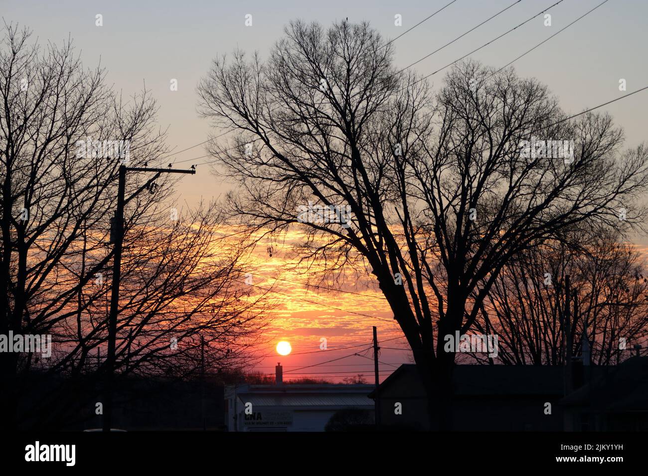 The city of Chillicothe in Illinois at sunset Stock Photo - Alamy