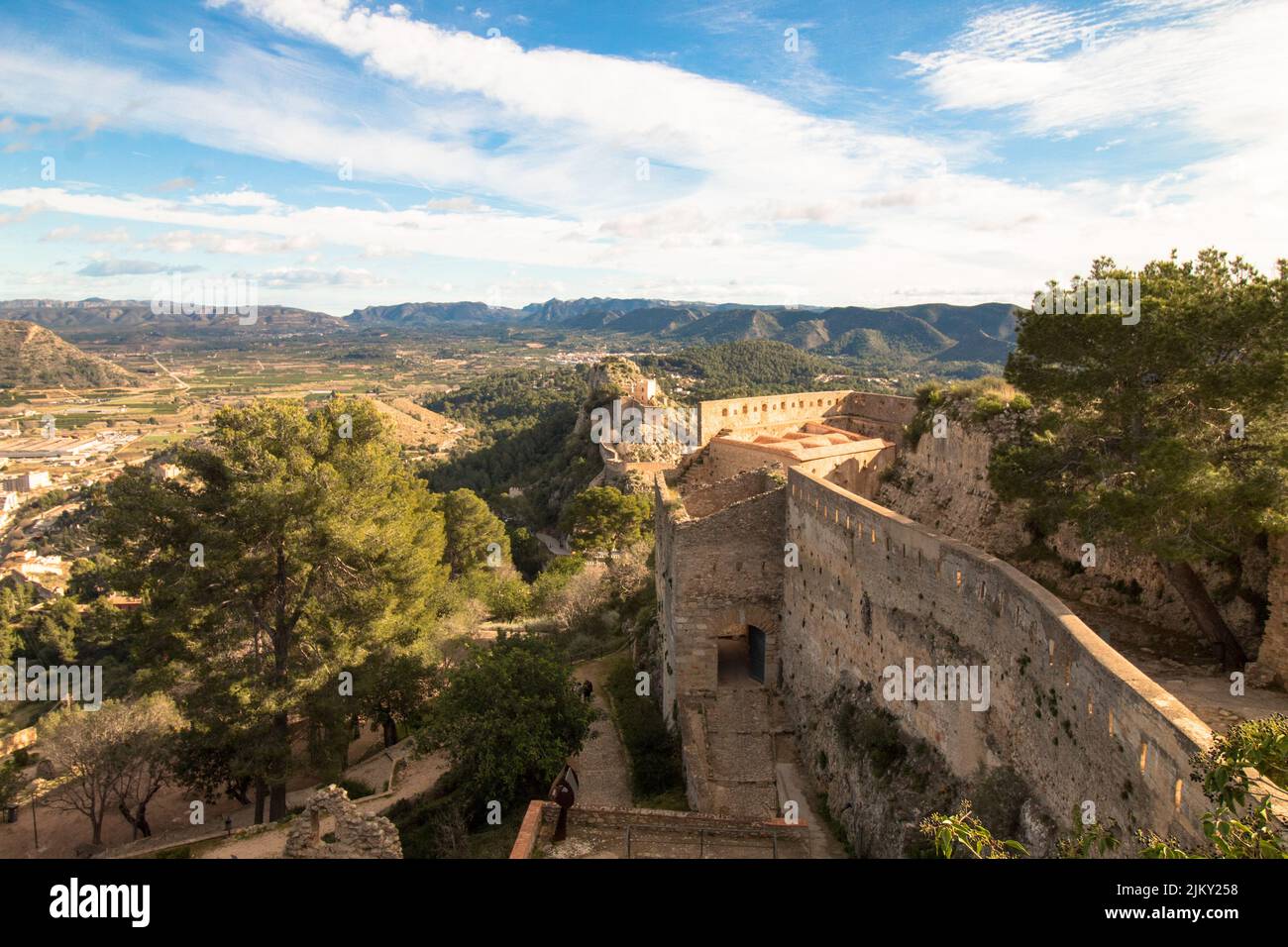 A beautiful view of Xativa town, Spain Stock Photo - Alamy
