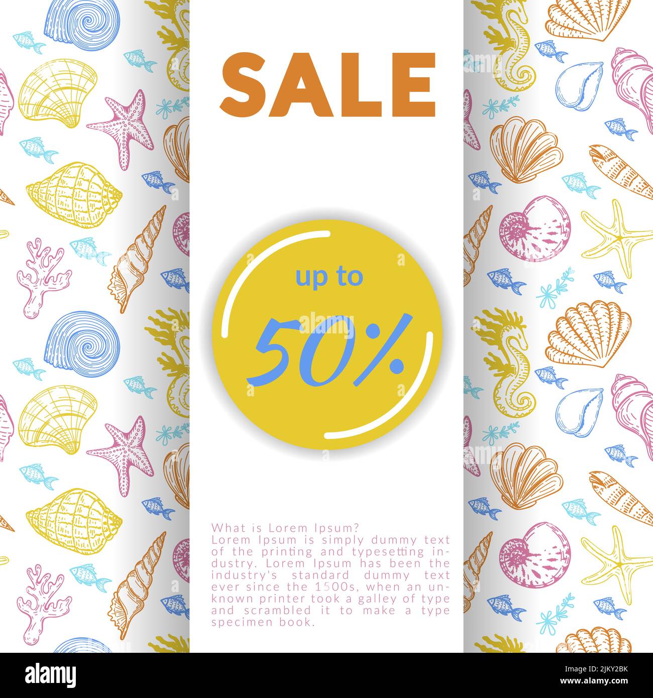 Discount banner, discount poster, nautical products advertising ...