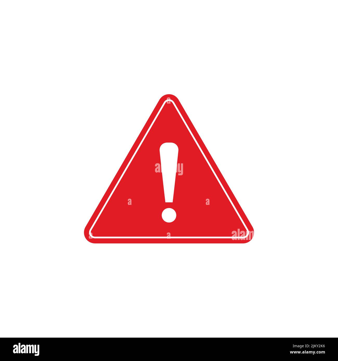 Danger exclamation sign. Vector caution sign on white background Stock ...