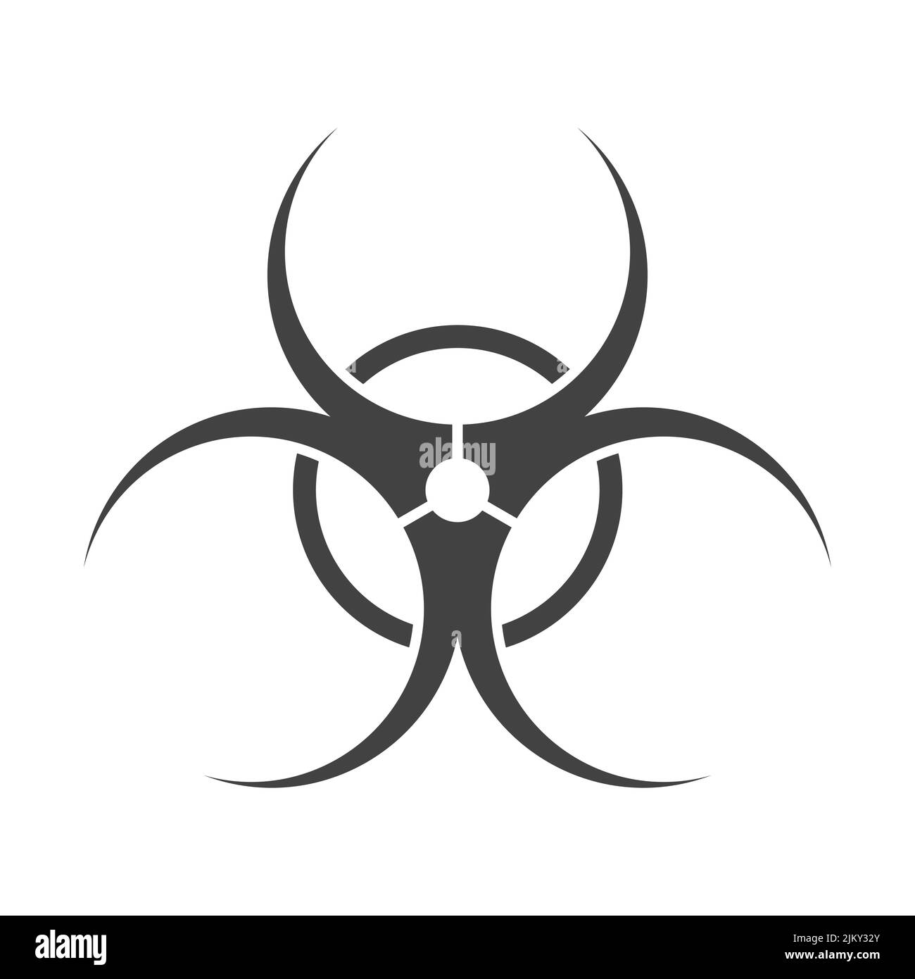 Biohazard icon. Biological hazard sign isolated on white background ...