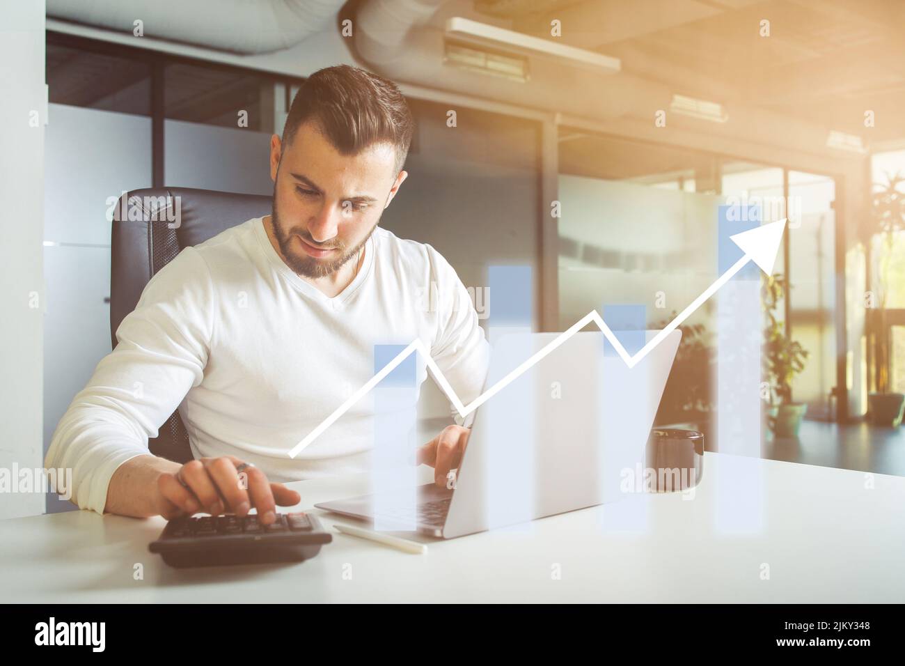 Young student calculating the study loan Stock Photo - Alamy