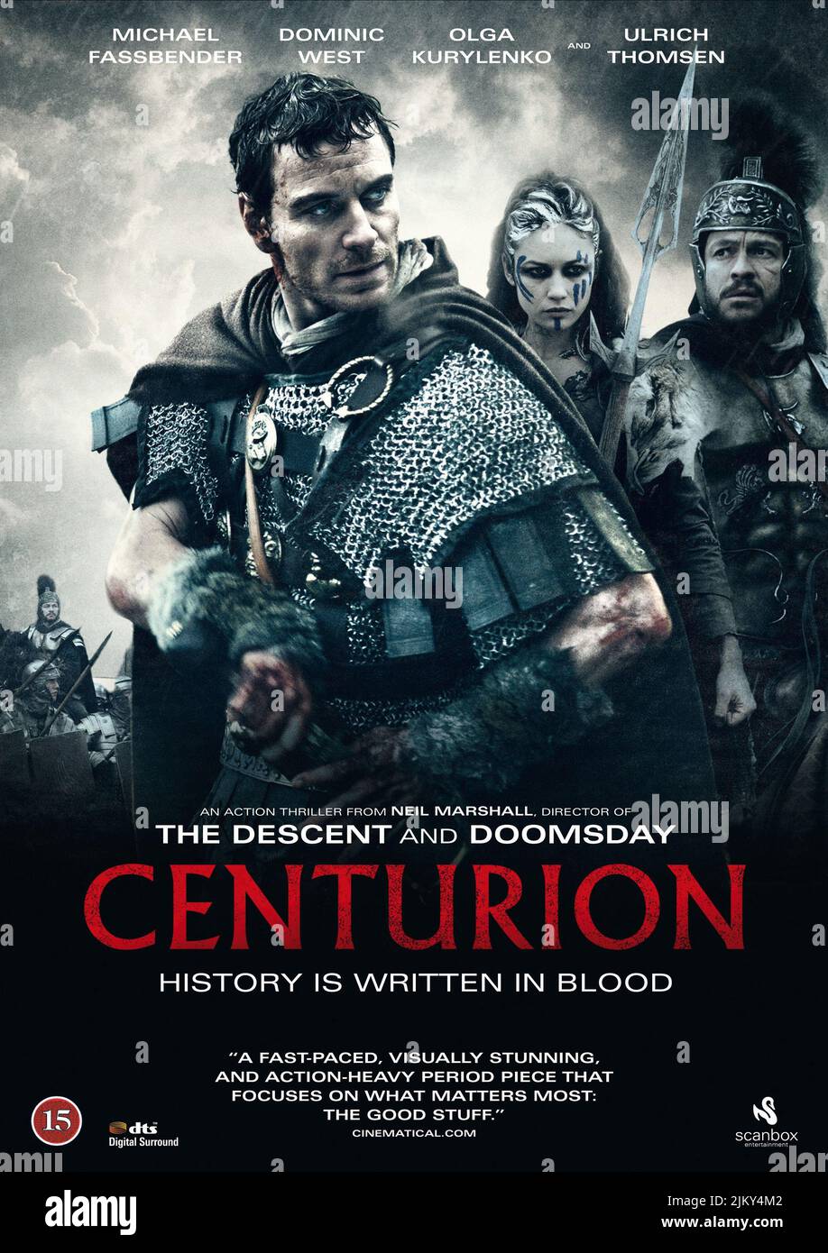 MICHAEL FASSBENDER, OLGA KURYLENKO, DOMINIC WEST, CENTURION, 2010 Stock ...