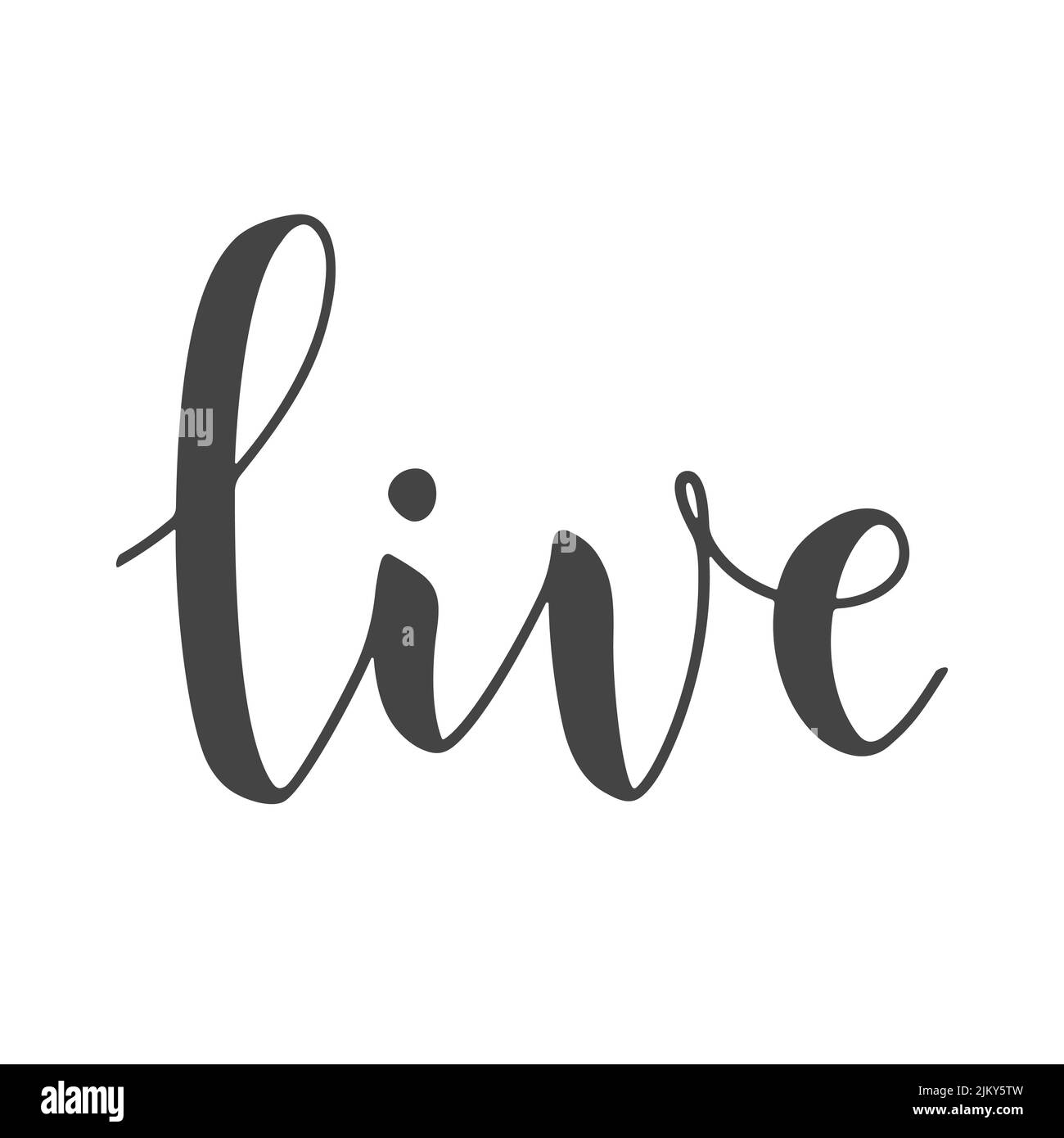 Handwriting living Stock Vector Images - Alamy