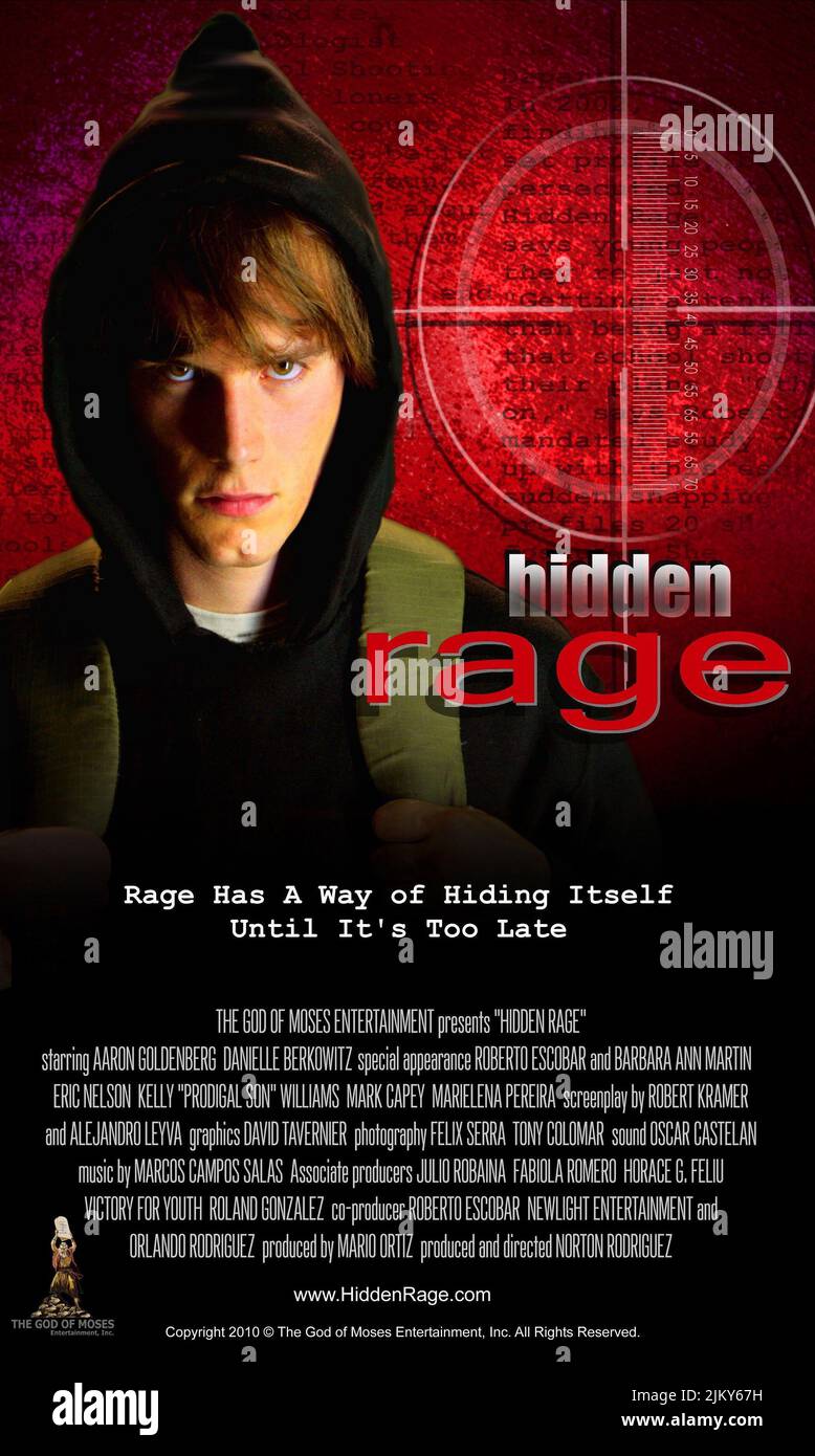 AARON GOLDENBERG POSTER, HIDDEN RAGE, 2010 Stock Photo - Alamy