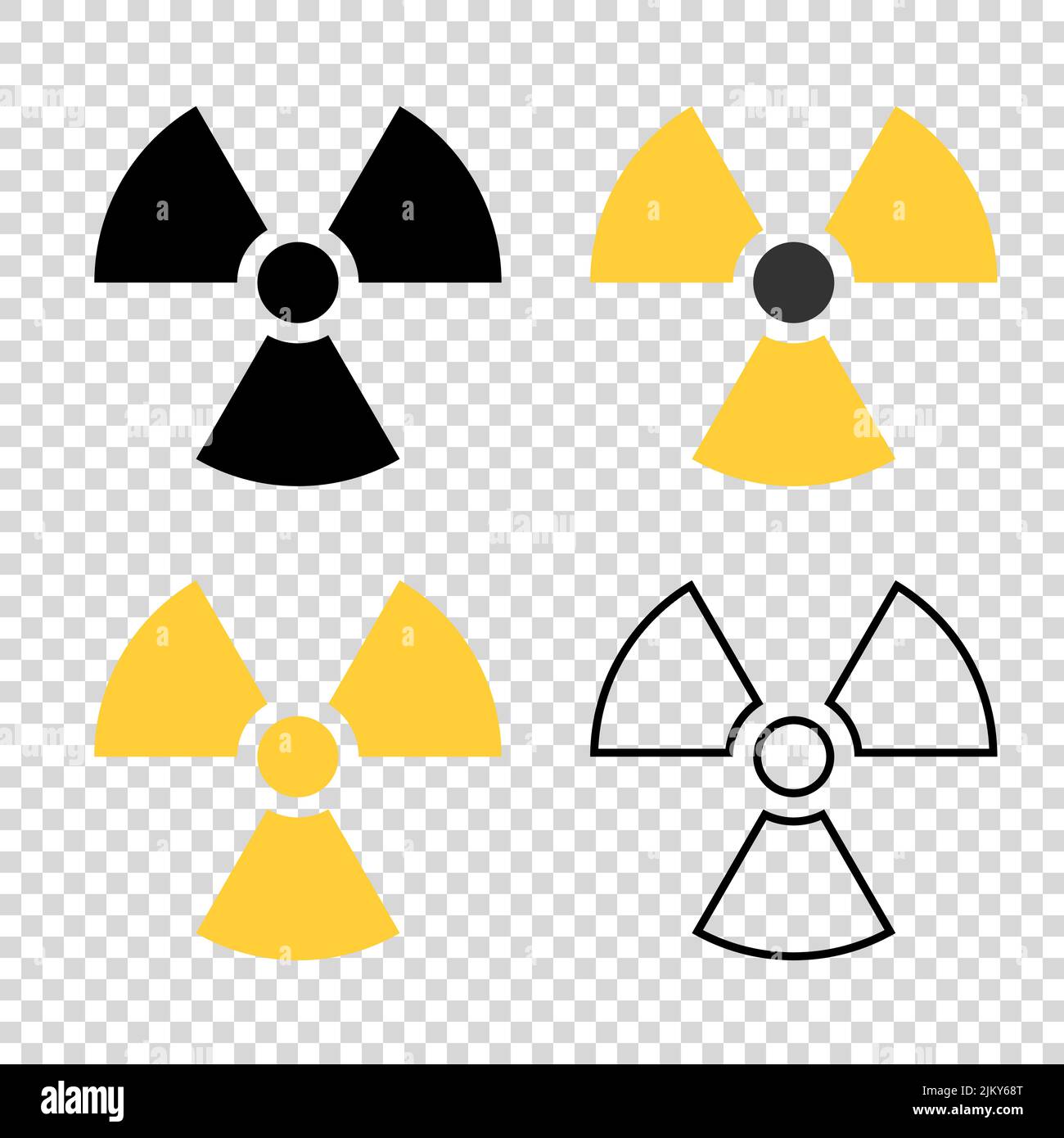 Set radioactive sign vector icon Stock Vector Image & Art - Alamy
