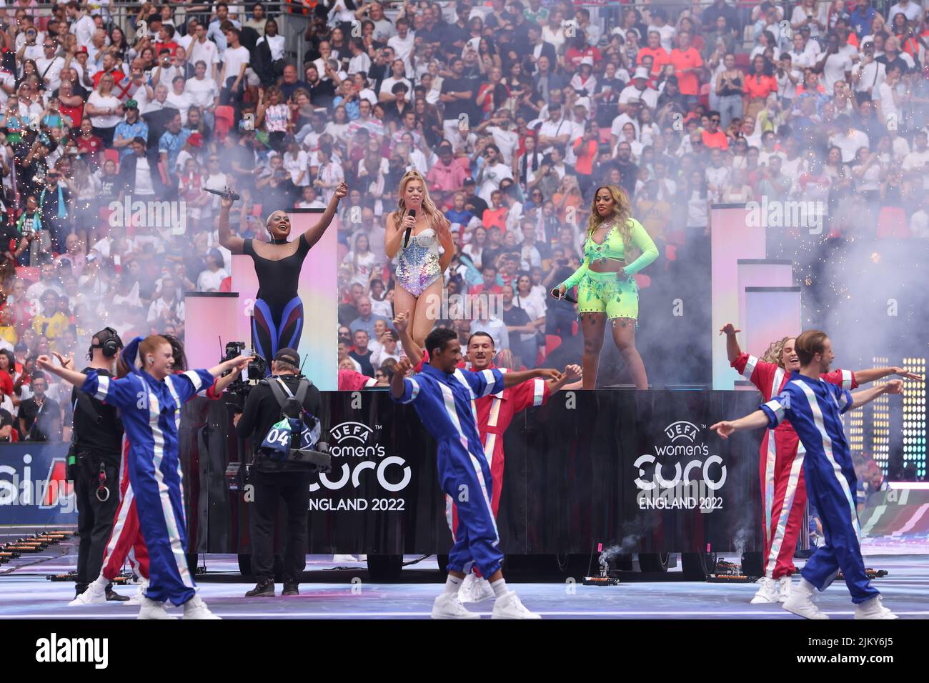 London, England, 31st July 2022. Stefflon Don, Becky Hill and Ultra ...