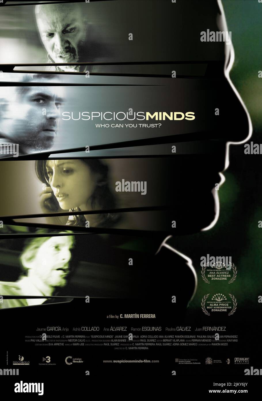 MOVIE POSTER, SUSPICIOUS MINDS, 2010 Stock Photo - Alamy