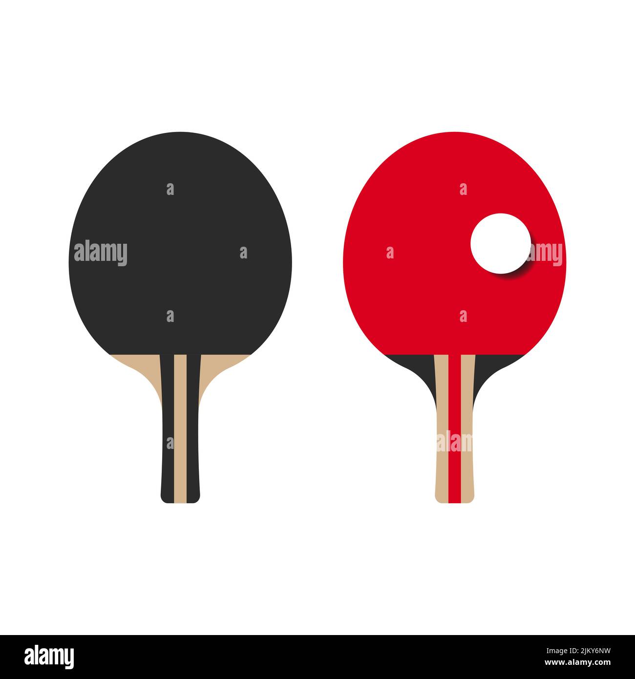 Rackets for playing table tennis or ping-pong. Table tennis bats vector ...