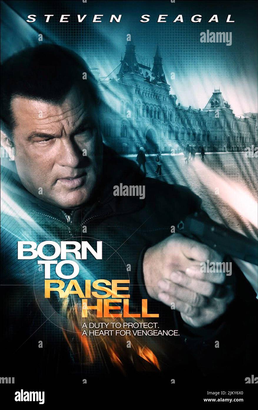 STEVEN SEAGAL POSTER, BORN TO RAISE HELL, 2010 Stock Photo - Alamy