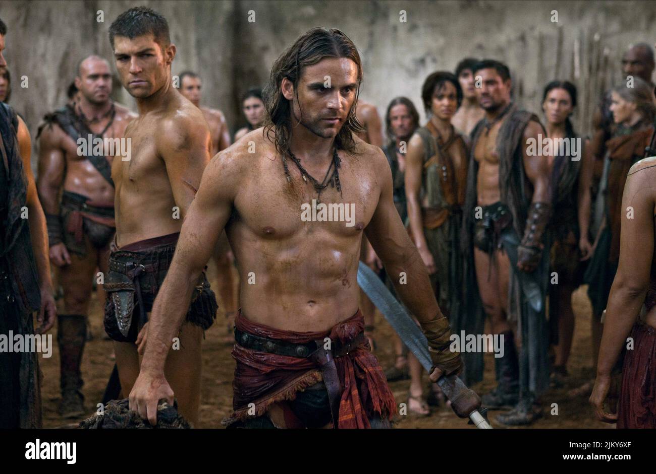 LIAM MCINTYRE, DUSTIN CLARE, SPARTACUS: BLOOD AND SAND, 2010 Stock ...