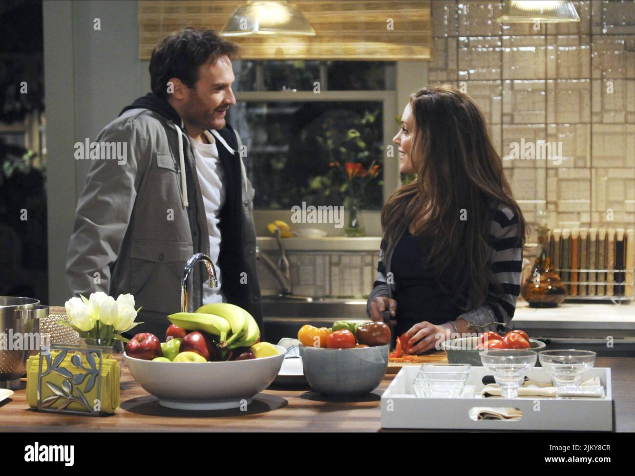 JOSH LAWSON, ALYSSA MILANO, ROMANTICALLY CHALLENGED, 2010 Stock Photo ...