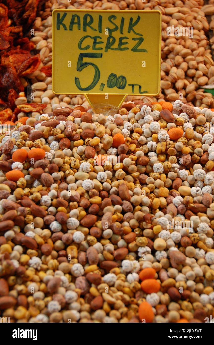 Colored Turkish goods displayed in the stalls Stock Photo - Alamy