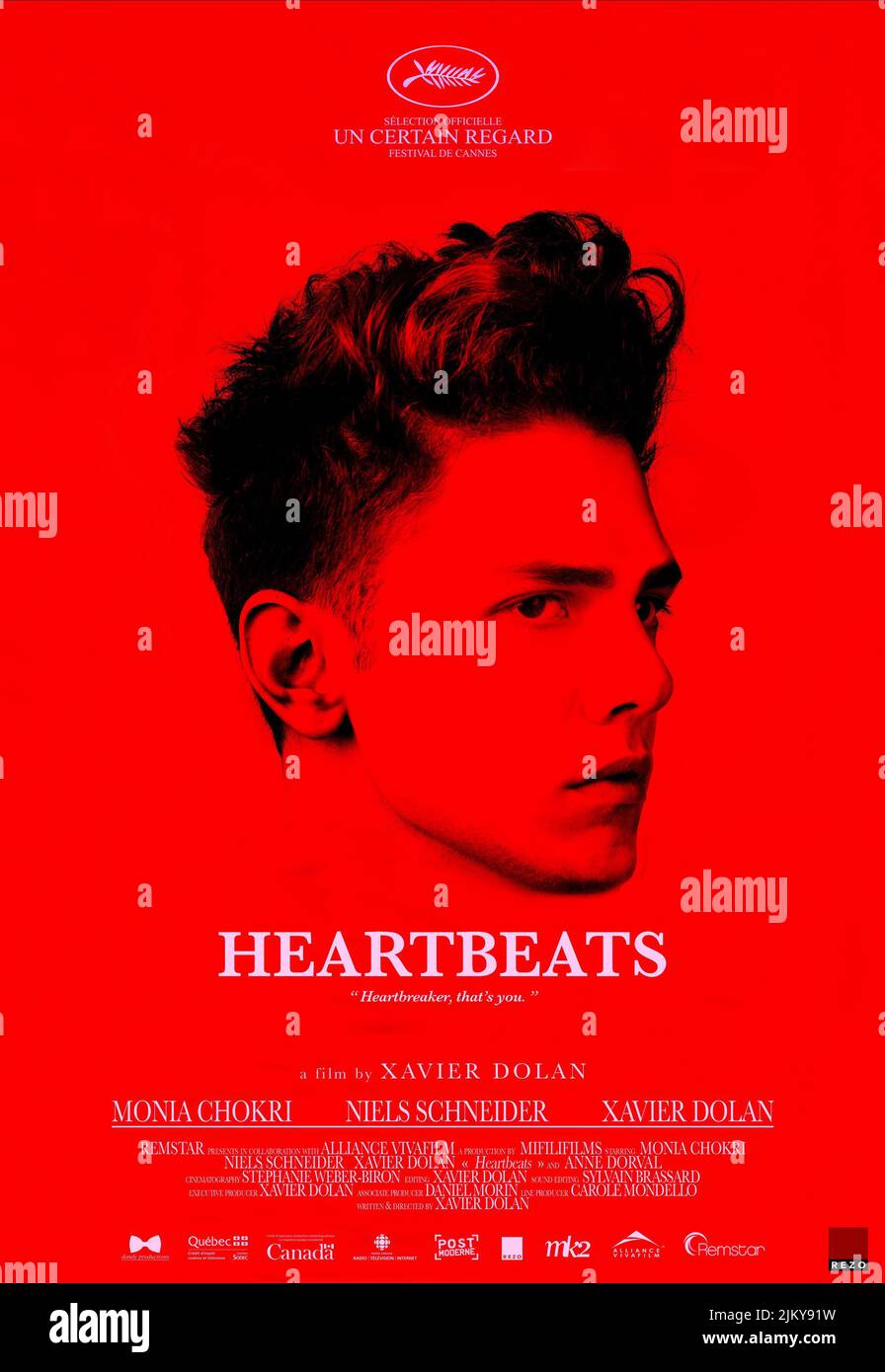 XAVIER DOLAN POSTER, HEARTBEATS, 2010 Stock Photo - Alamy