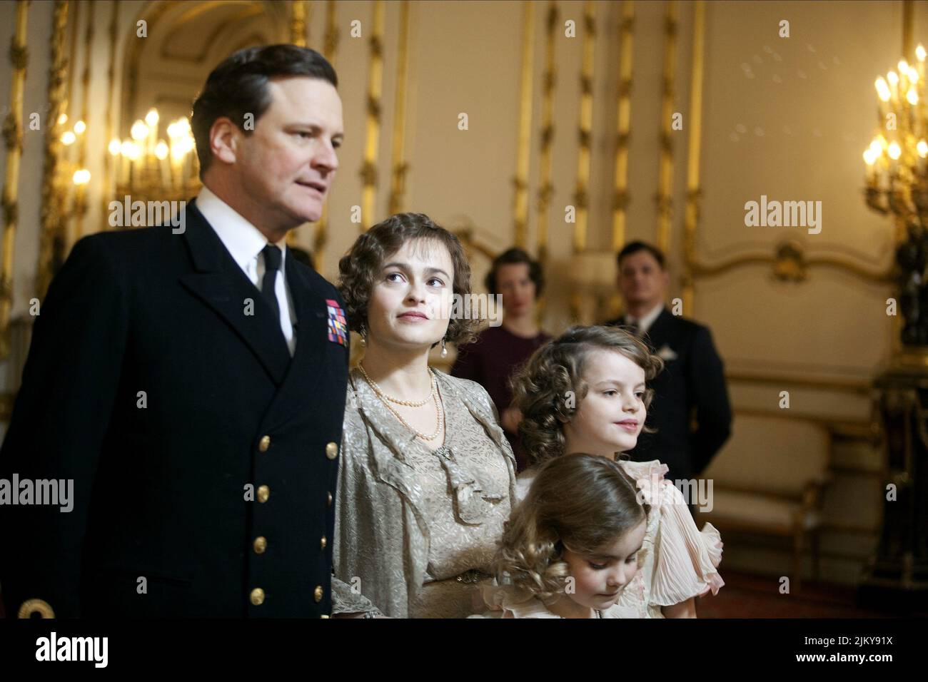 COLIN FIRTH, HELENA BONHAM CARTER, THE KING'S SPEECH, 2010 Stock Photo ...