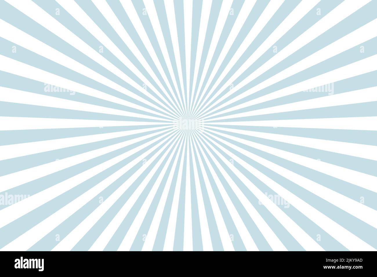 Blue background with white sun rays. Vector illustration Stock Vector ...