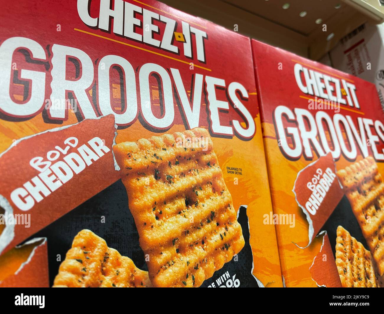 Grovetown, Ga USA - 04 20 22: Kelloggs snack brand on a retail store ...